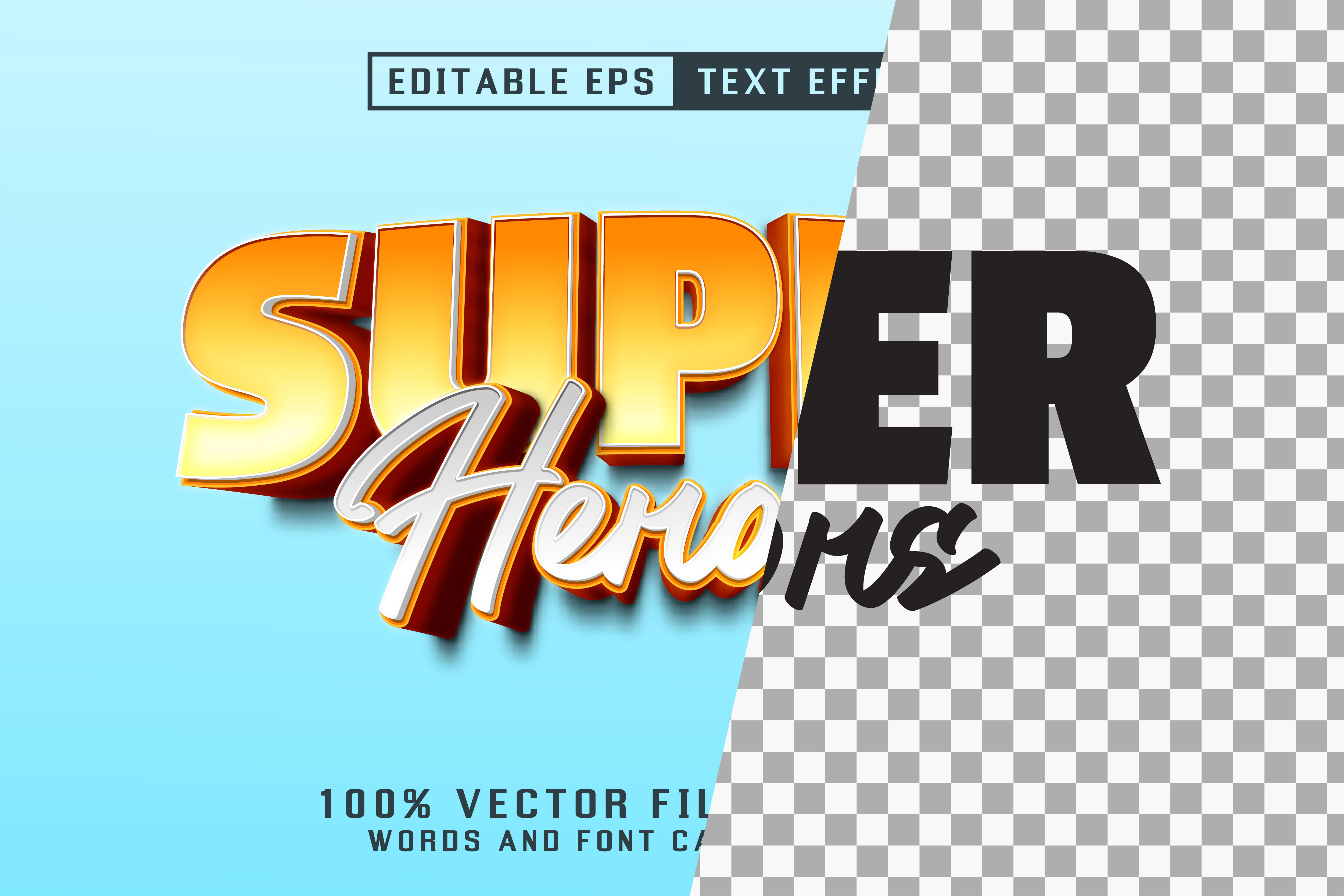 Super Heroes Editable Text Effect, Add-ons | GraphicRiver