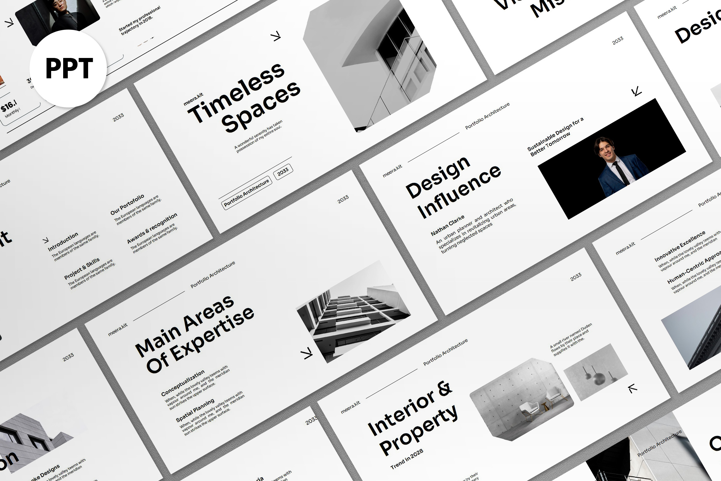 White Minimalist Architecture Portfolio Presentation, Presentation ...