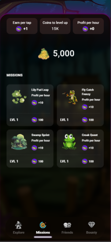 CoolFrog Tap2Earn Clicker Game With Telegram Mini App + API + Bot by x1cryptoscripts