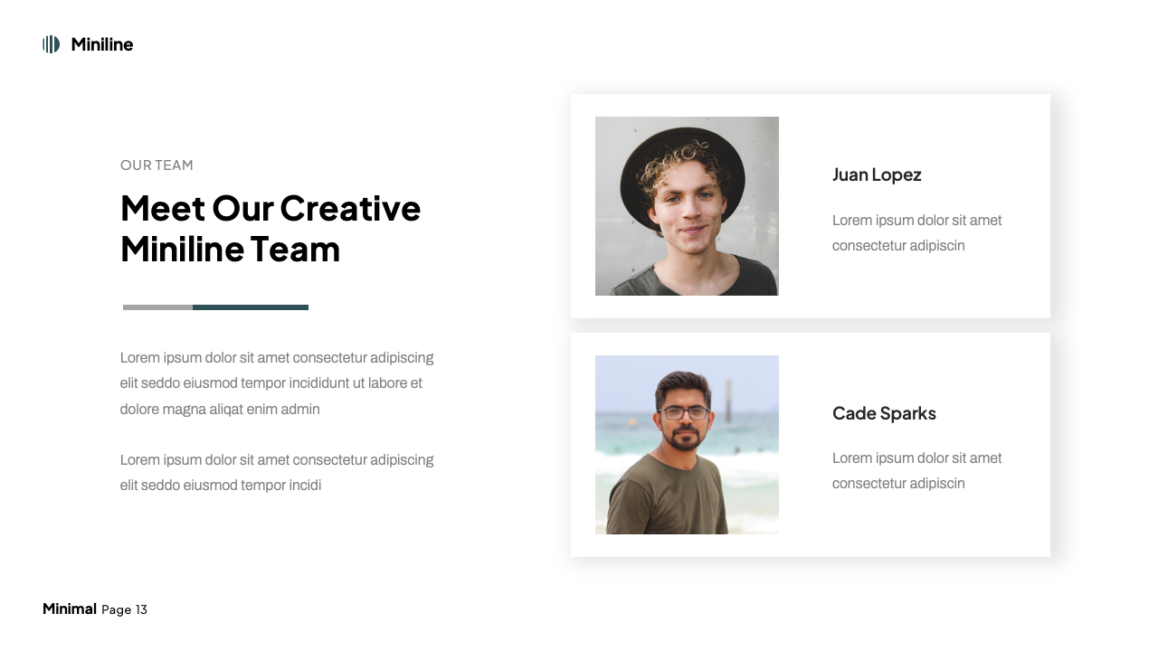Miniline - Minimalist PowerPoint Template, Presentation Templates ...