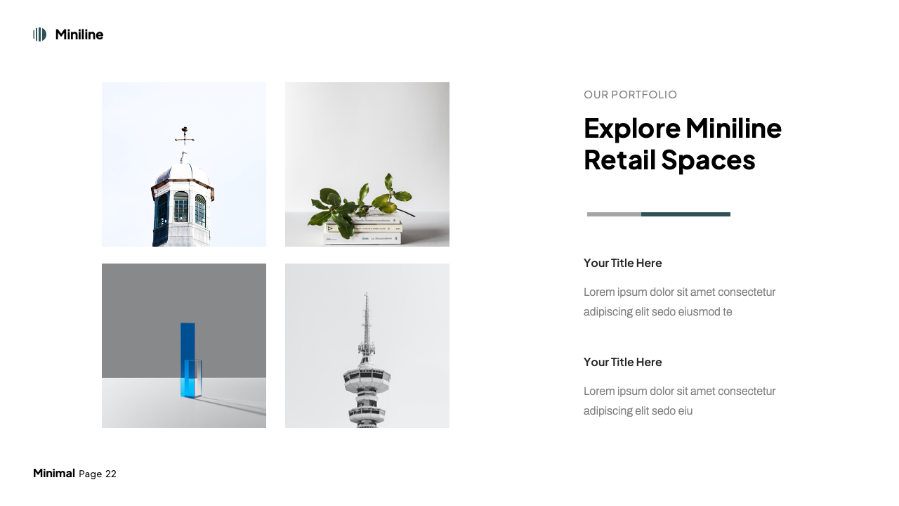 Miniline - Minimalist PowerPoint Template, Presentation Templates ...