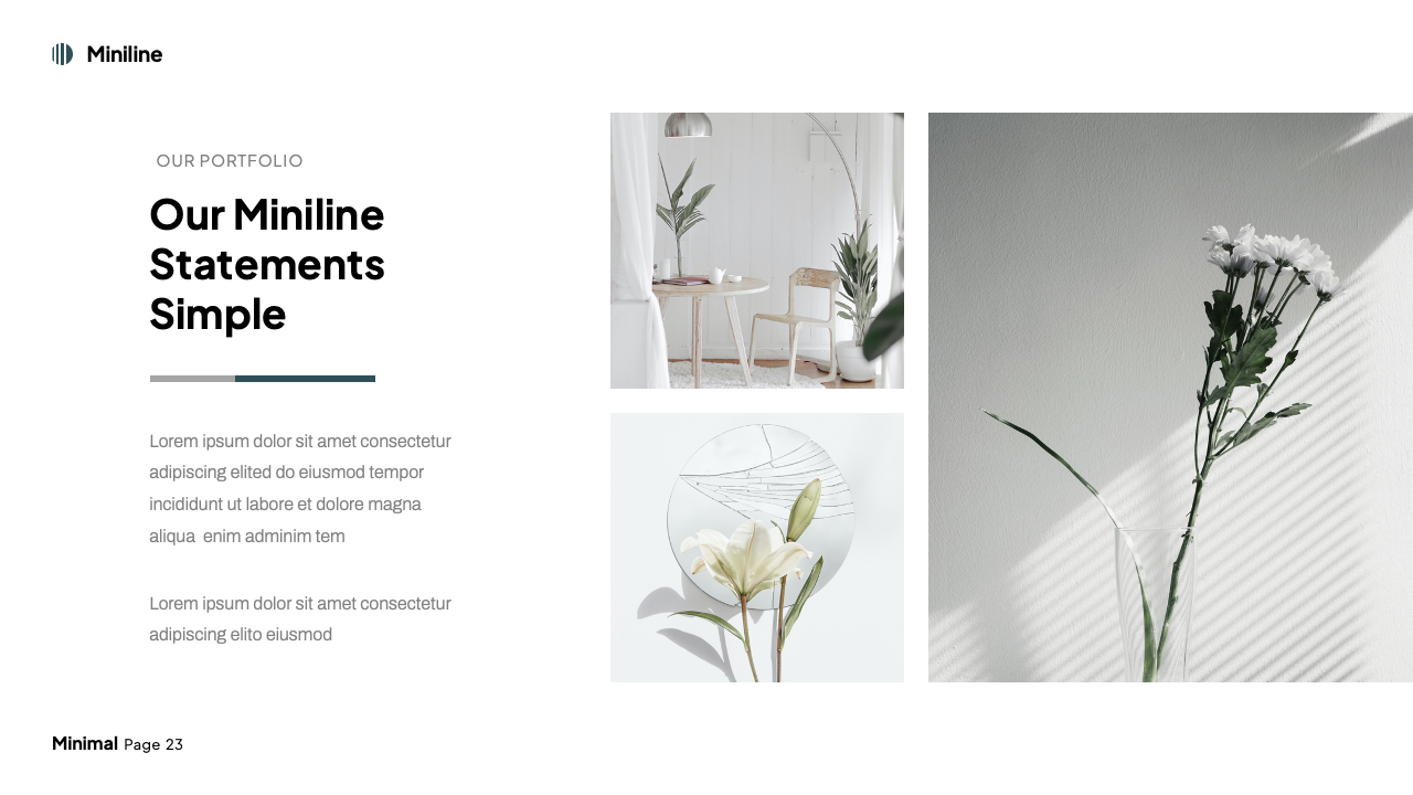 Miniline - Minimalist PowerPoint Template, Presentation Templates ...