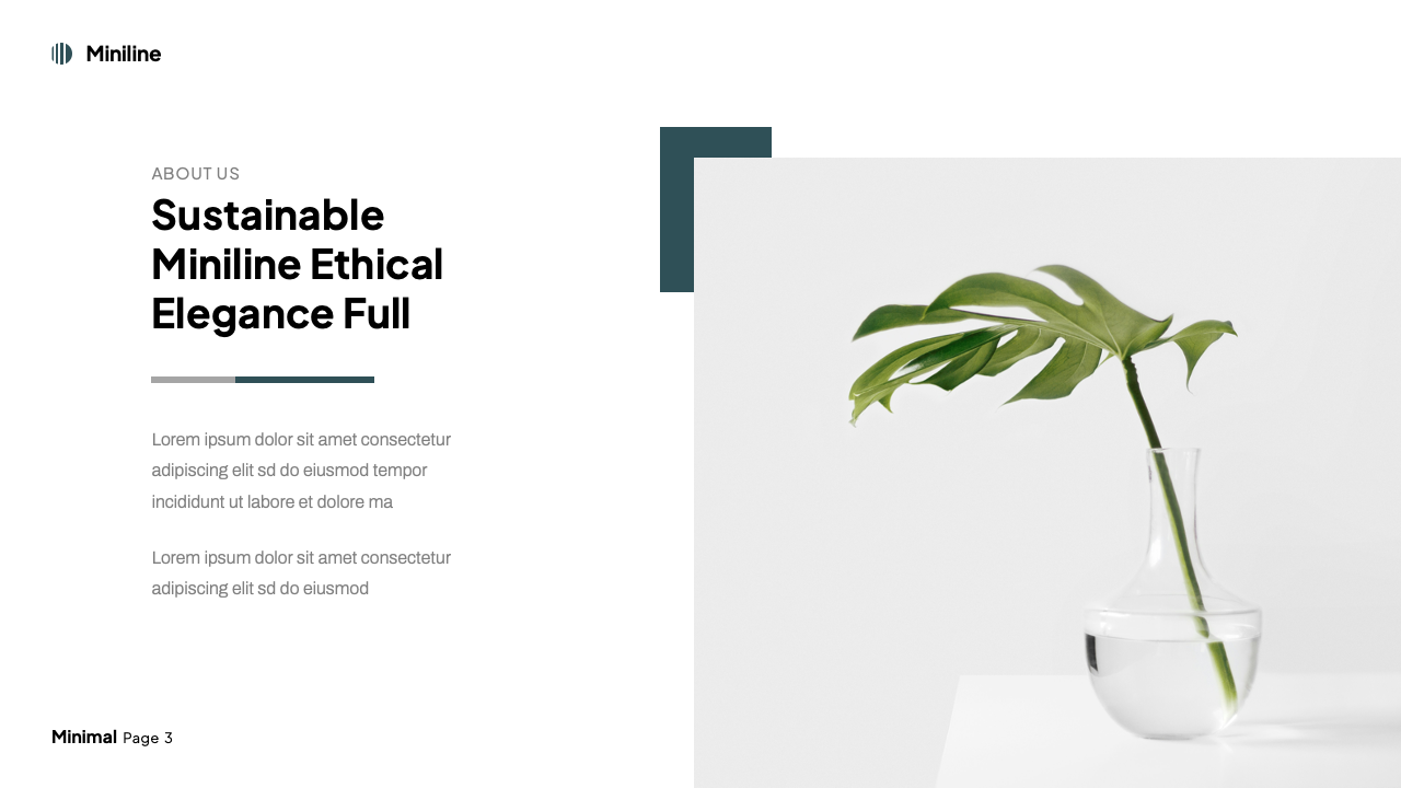 Miniline - Minimalist PowerPoint Template, Presentation Templates ...