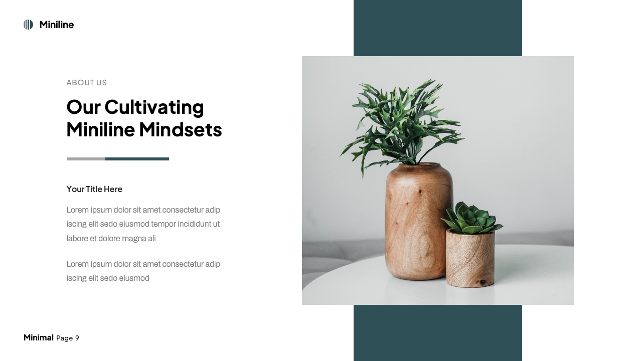 Miniline - Minimalist PowerPoint Template, Presentation Templates ...