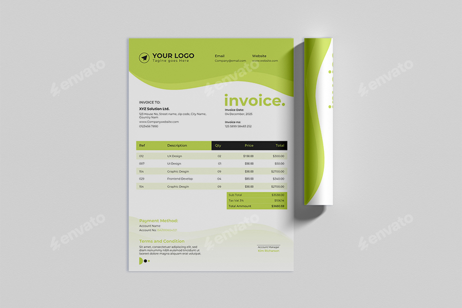 Invoice, Print Templates | GraphicRiver