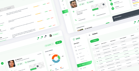 ERES - React (Vite) Hospital Admin Dashboard Template by DexignZone