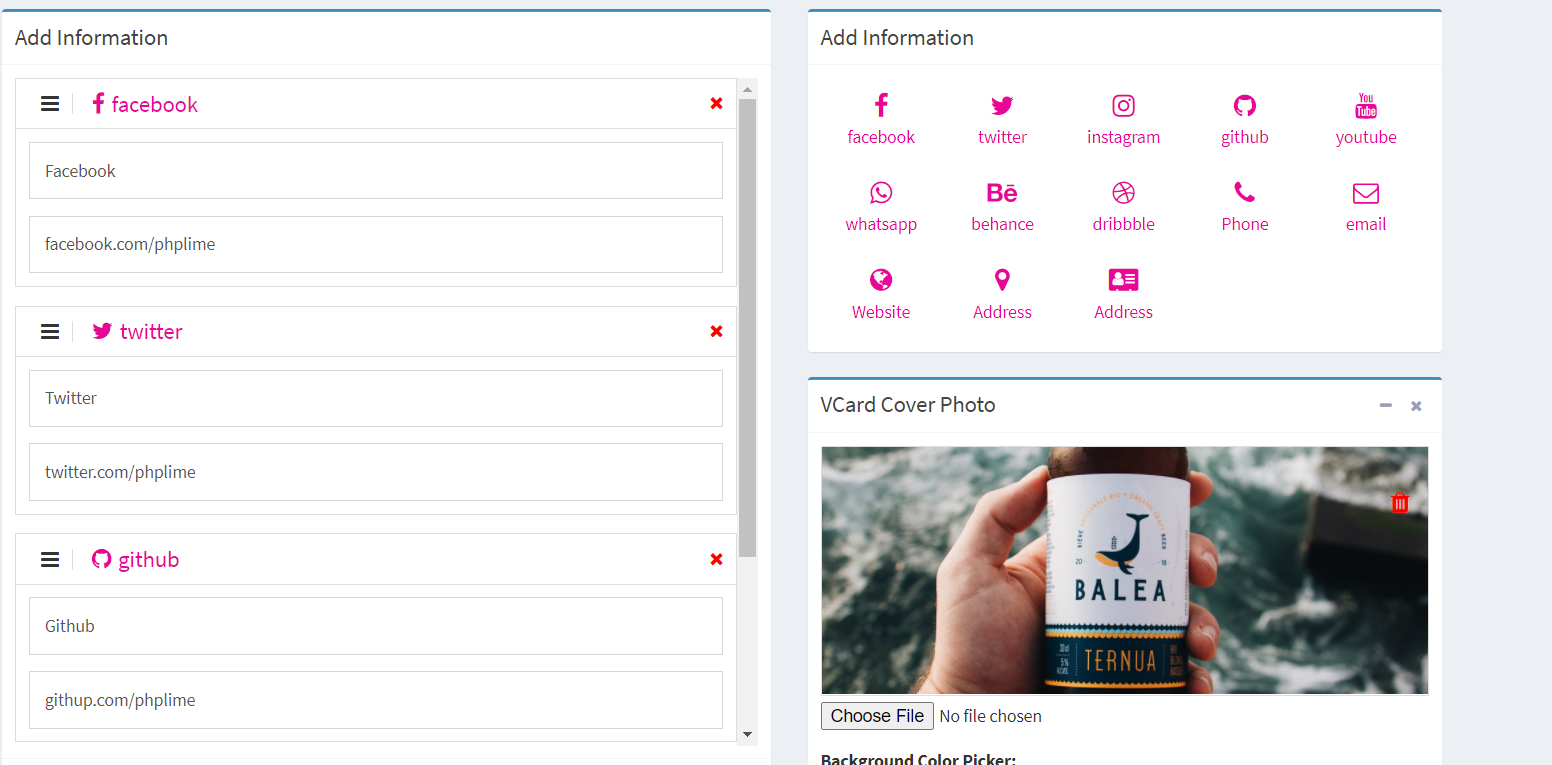 Mop - SaaS vCard / Portfolio / Resume / Digital Business card by phplime