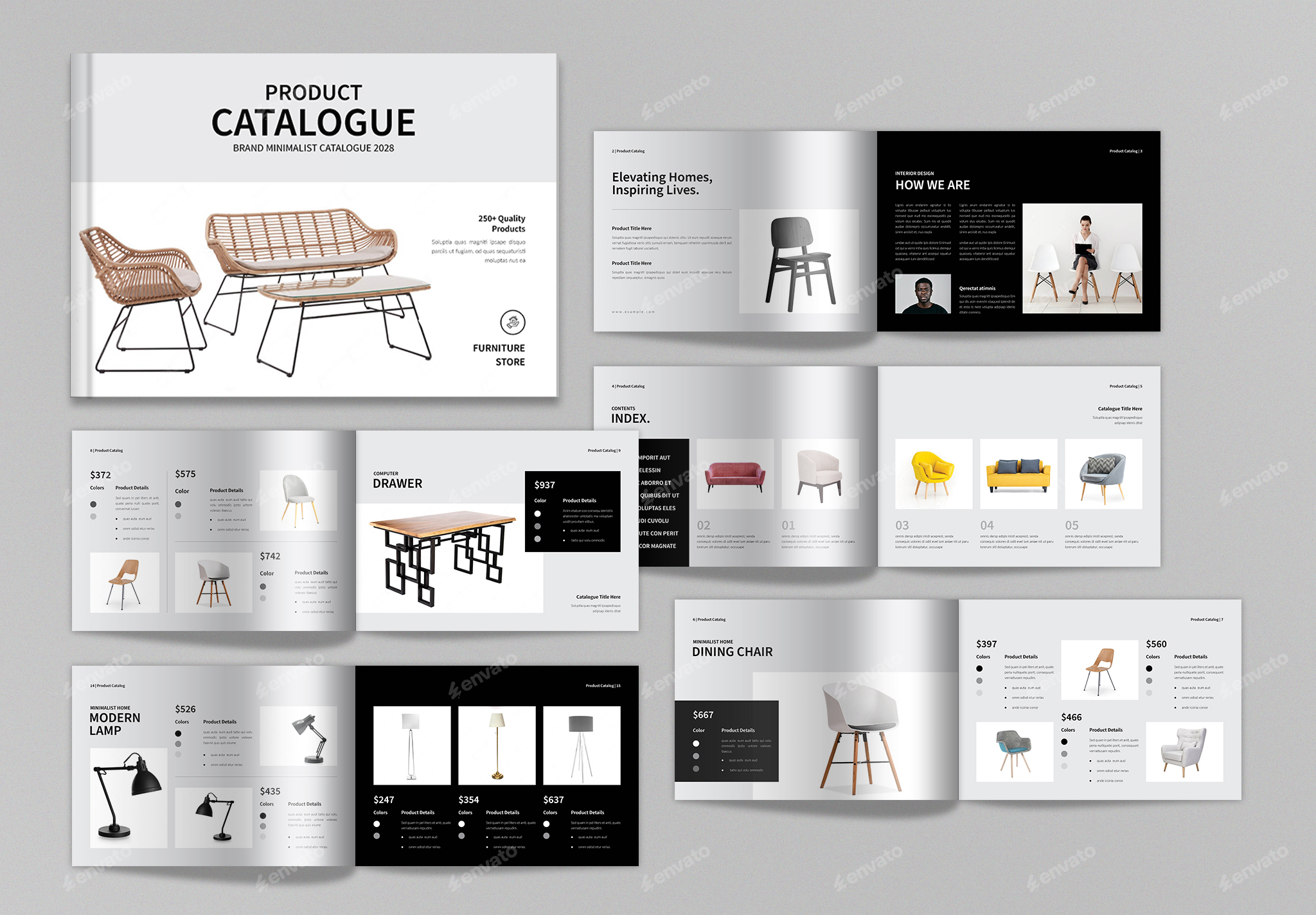 Product Catalogue Template Landscape, Print Templates | GraphicRiver