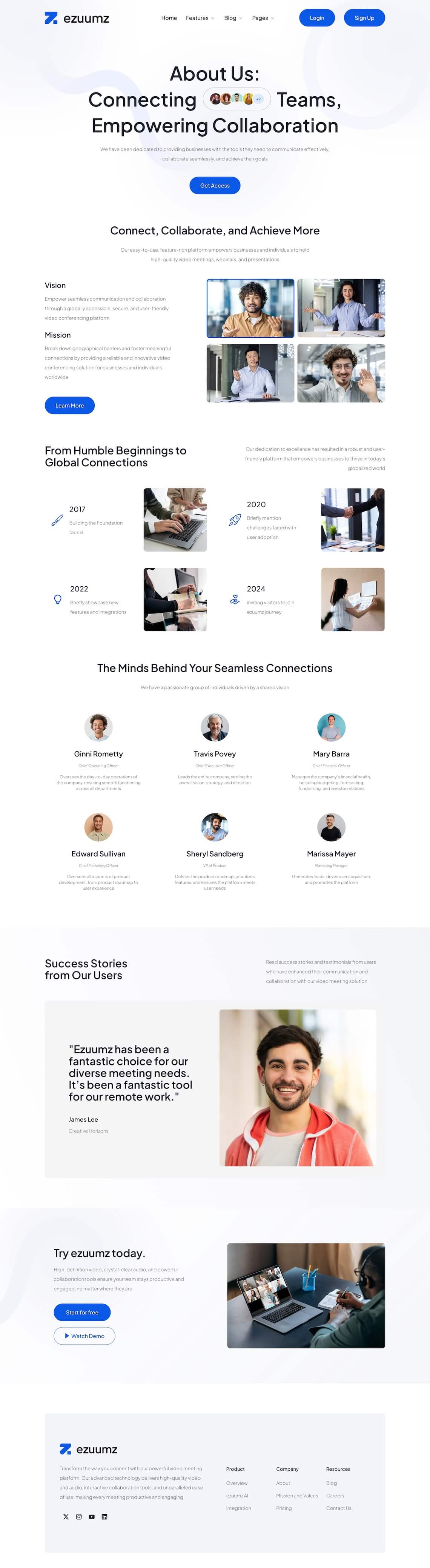 Ezuumz - Video Conferencing & Webinar App Elementor Template Kit by ...