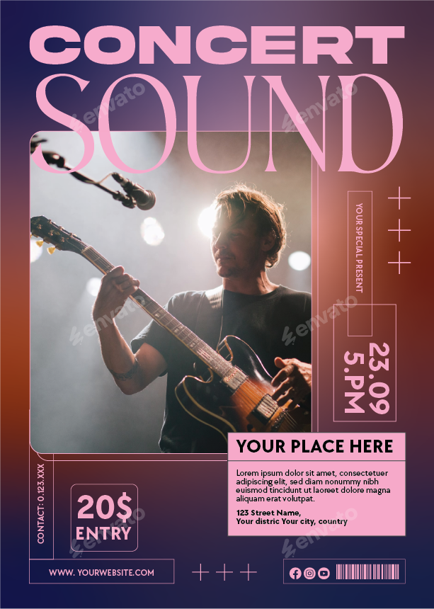 Music Concert Flyer, Print Templates | GraphicRiver