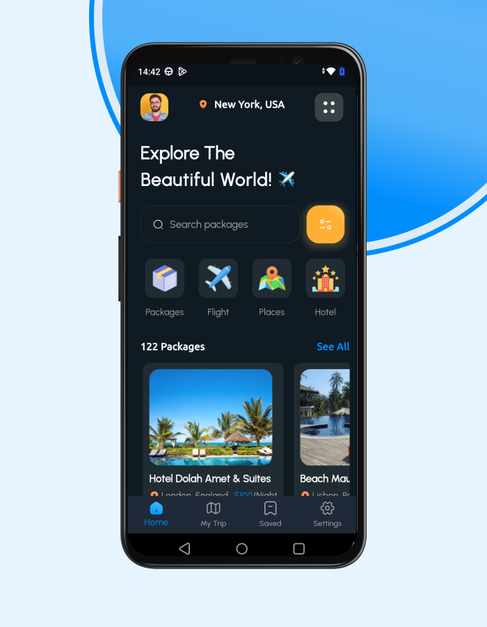 Explore Ease – Flutter Travel App Template | UI Kit | Figma FREE by ...