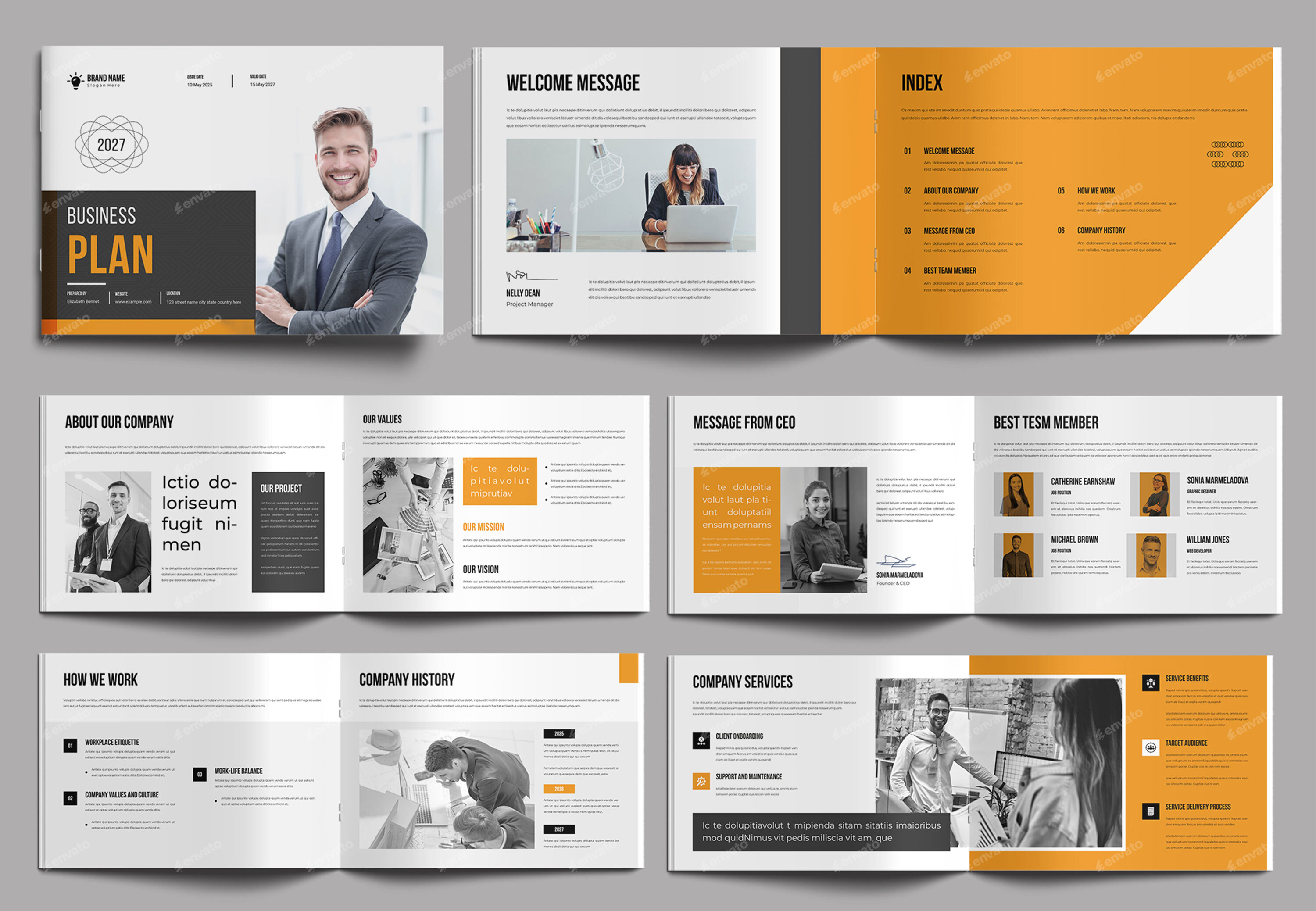 Business Plan Brochure Design Layout, Print Templates | GraphicRiver