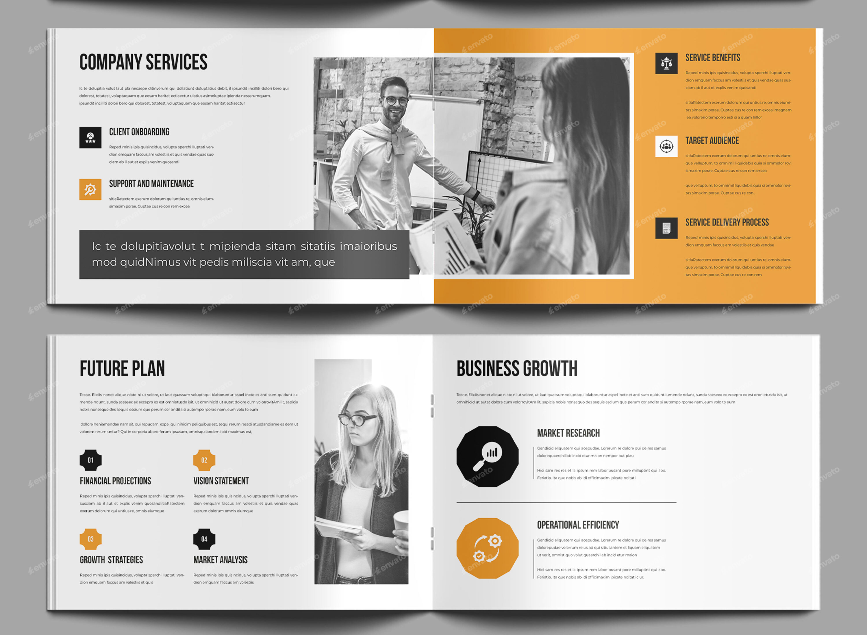 Business Plan Brochure Design Layout, Print Templates | GraphicRiver