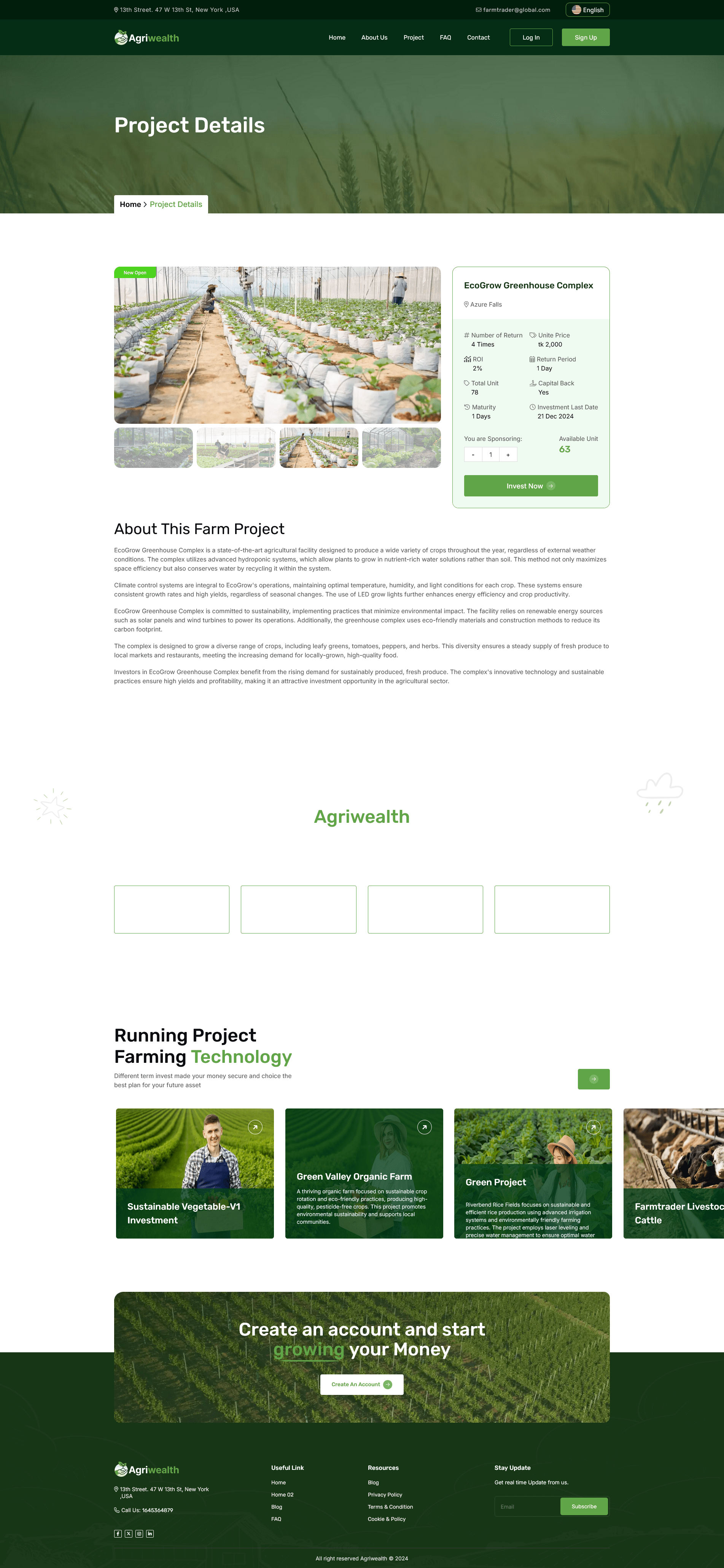 AgriWealth - Agricultural HYIP Investment and Ecommerce Solution by bug-finder