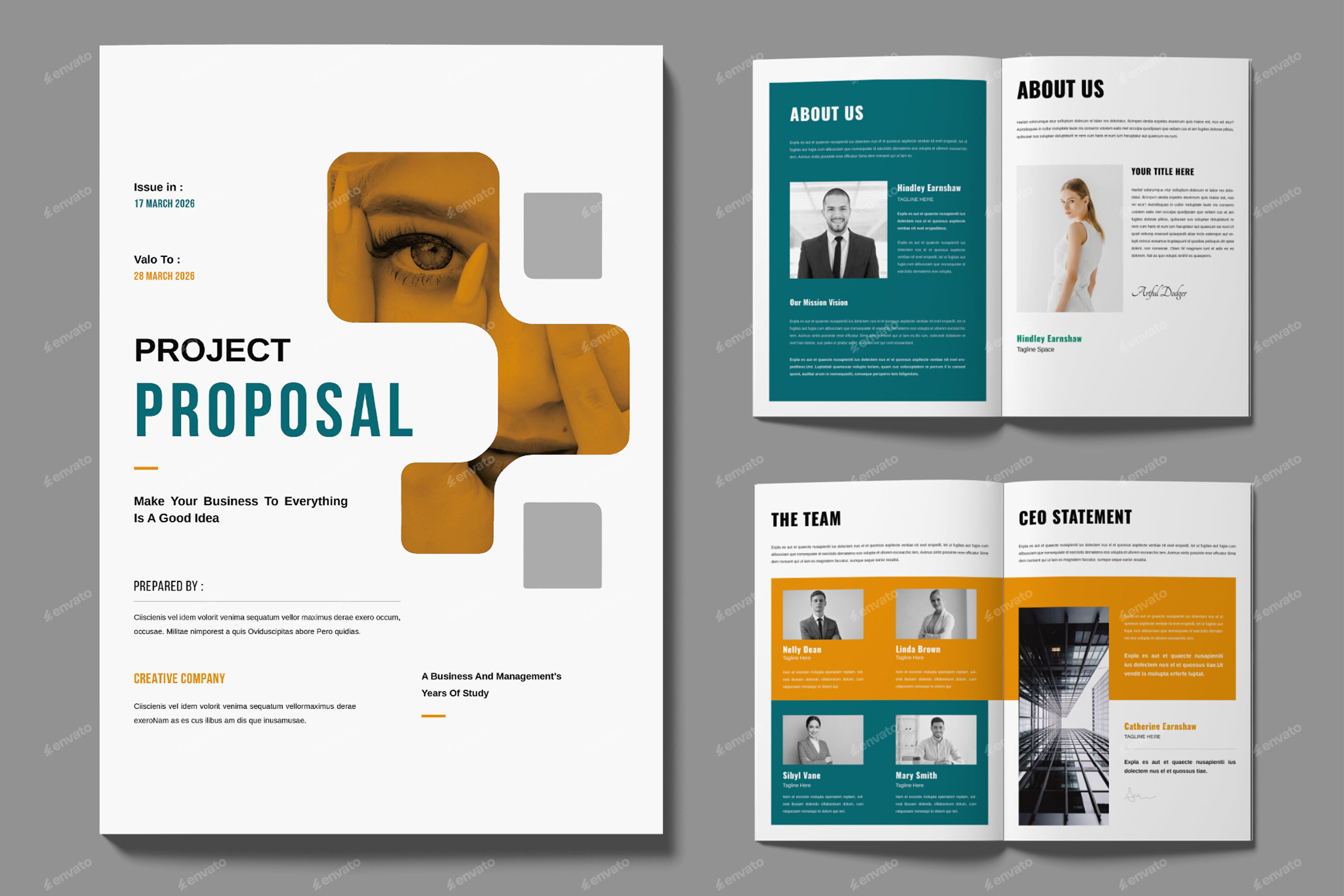 Project Proposal Template Design Layout, Print Templates | GraphicRiver