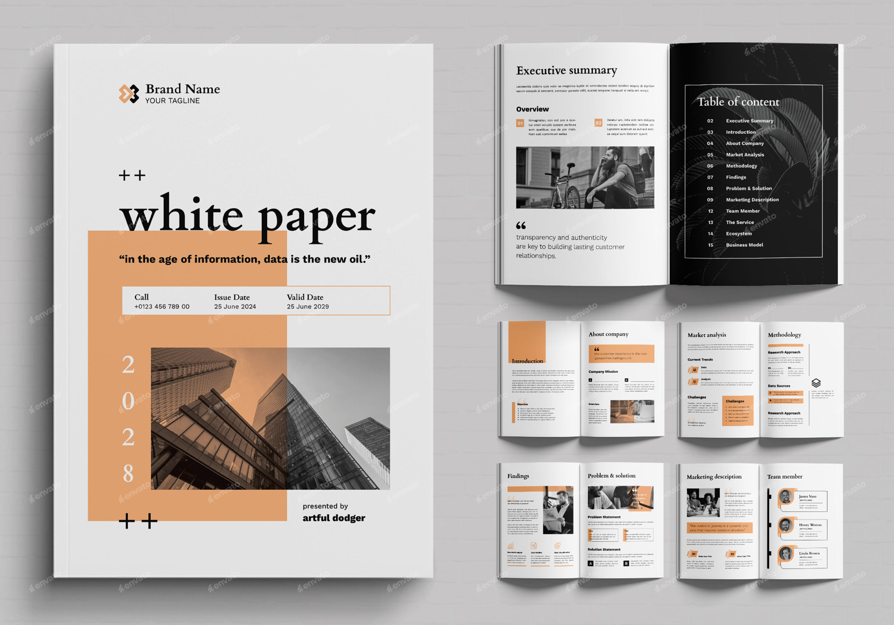 White Paper Template Layout, Print Templates | GraphicRiver