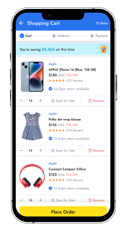 ClickCart - eCommerce Android Mobile App Template by IndianCoder ...