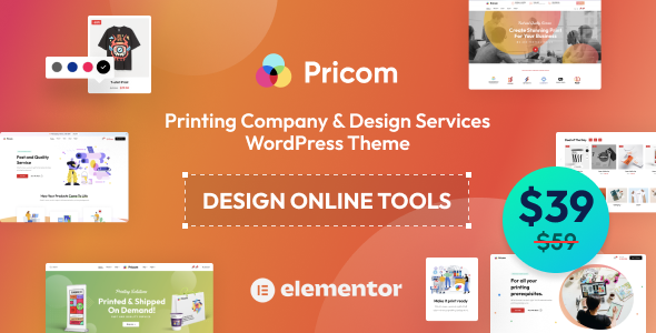 Pricom - Printing Company & Design Services WordPress theme by HaruTheme
