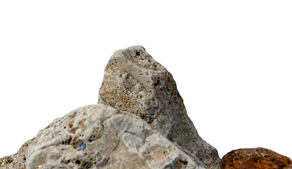 Rock,Stone Podium Display Stand Isolated on White Background,Rock Sea ...