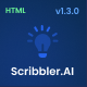 Scribbler.AI - AI Content Generator Dashboard and User App HTML Template by themeyn