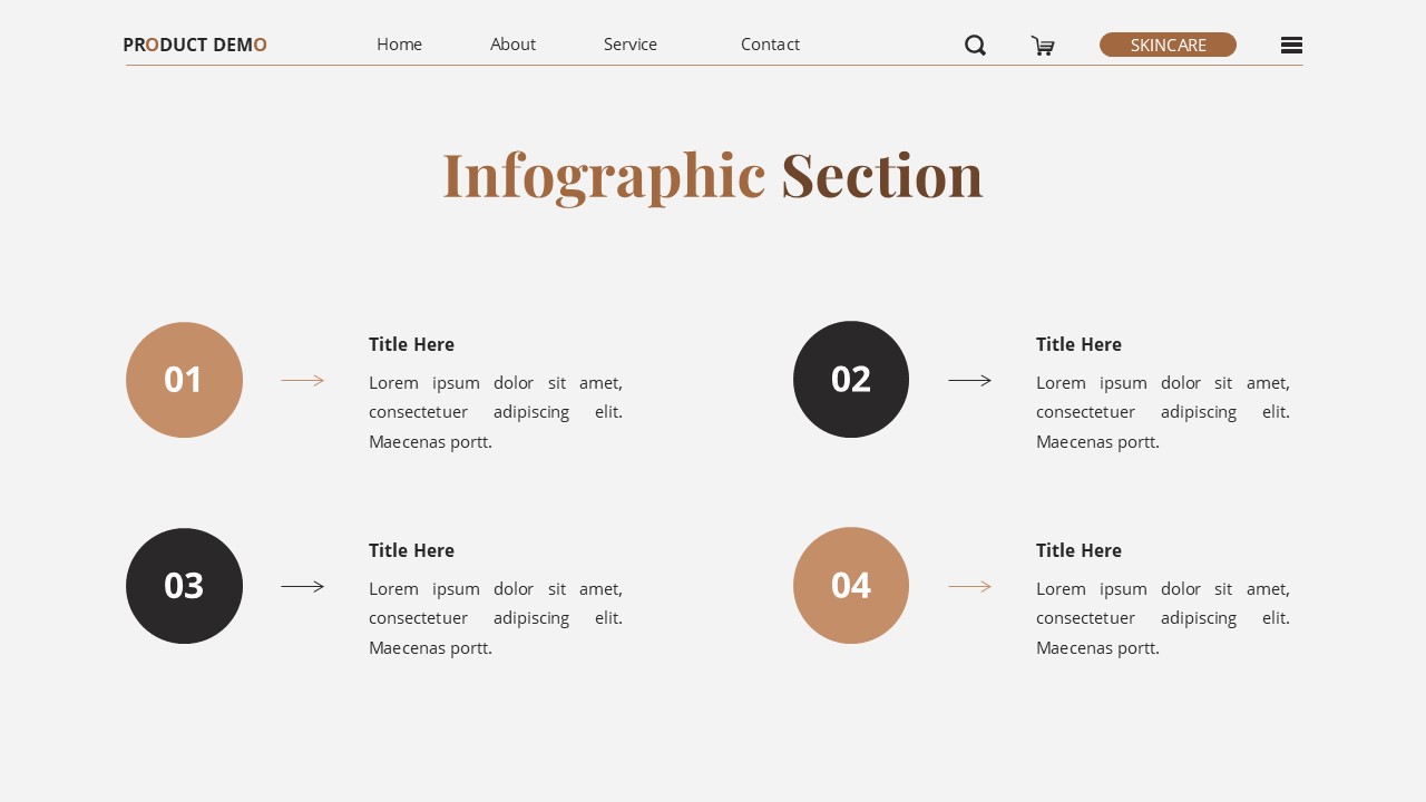 Product Demo - Skincare Powerpoint Templates, Presentation Templates