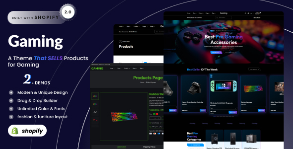 Gaming - Shopify 2.0 eCommerce Theme by WorkDo | ThemeForest