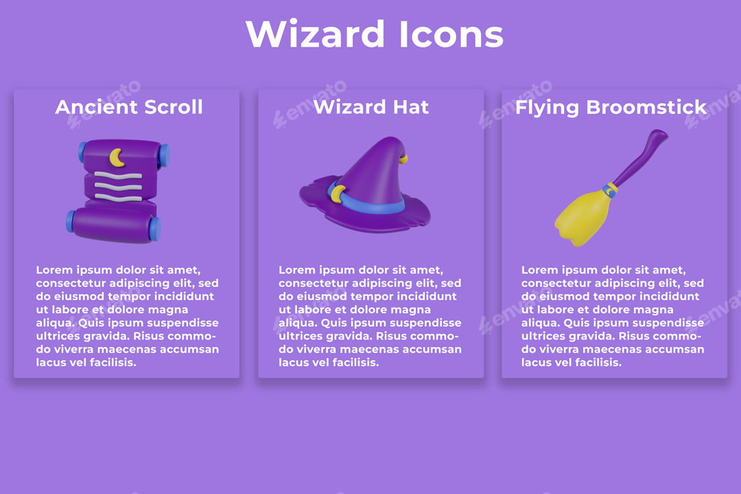 3D Wizard Icon, Graphics | GraphicRiver