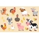 Cute Farm Animals, Vectors | GraphicRiver