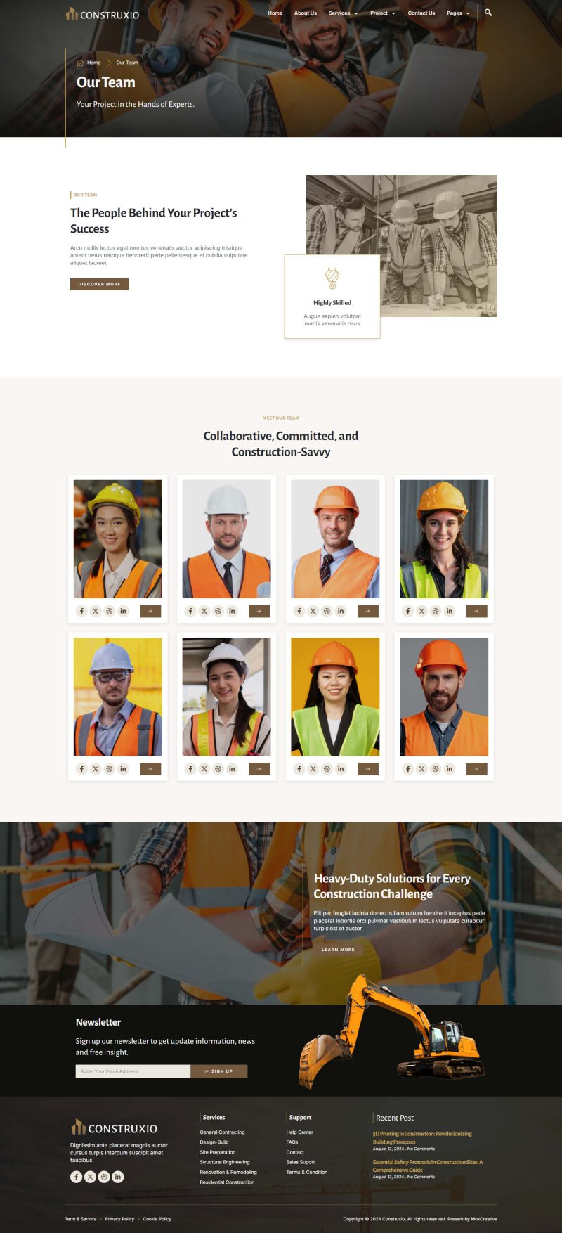 Construxio - Construction & Building Company Elementor Pro Template Kit by moxcreative