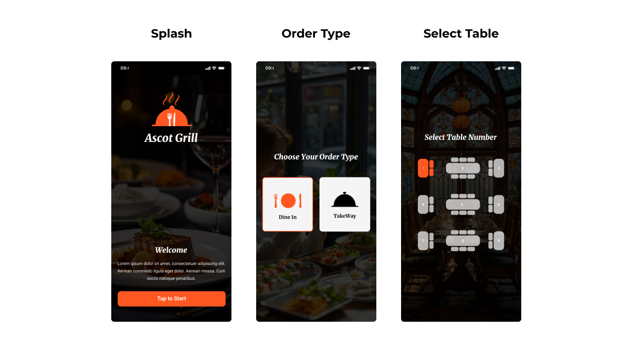 Ascot Grill | Tableside Food Ordering Mobile App | React Native Expo ...