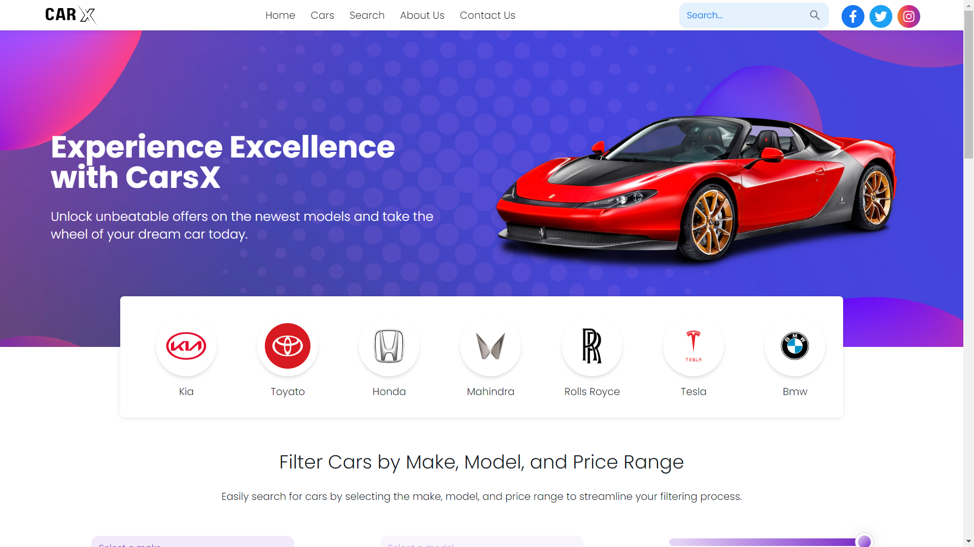 CarX - Next Js Car Dealer & Listing Website Frontend + Backend by ...