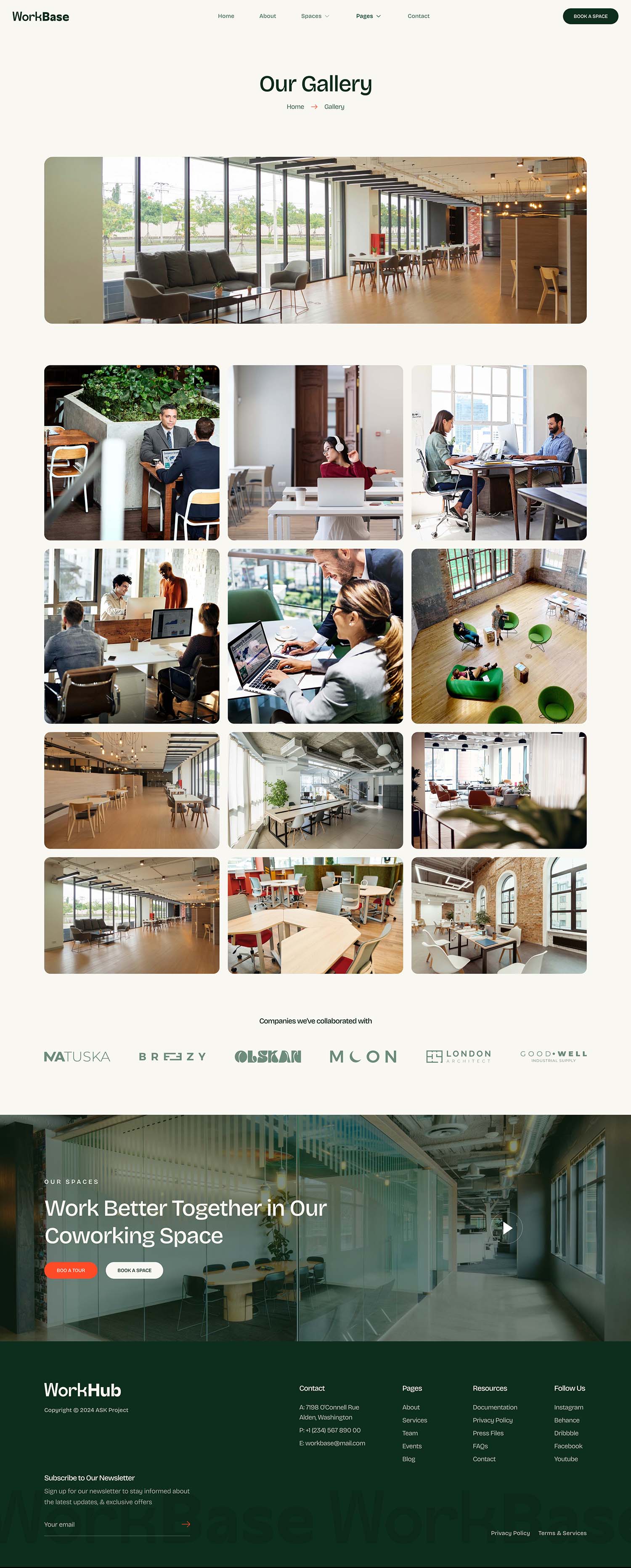 WorkBase - Coworking & Creative Space Elementor Template Kit by askproject