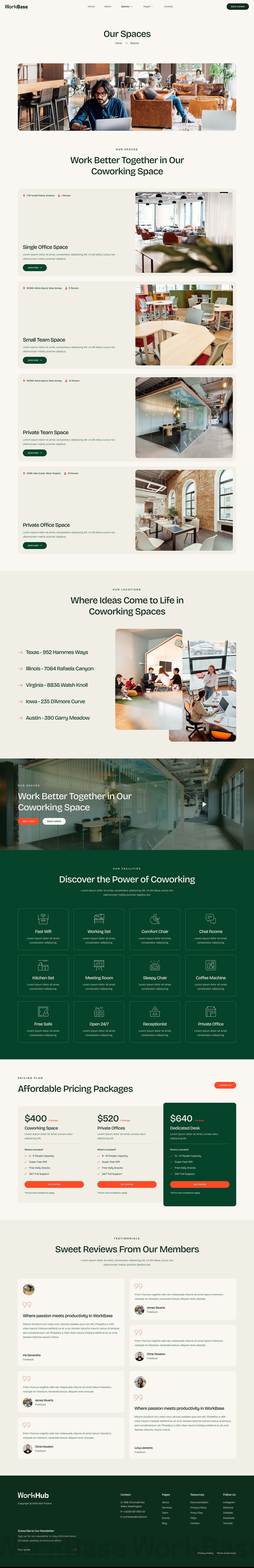 WorkBase - Coworking & Creative Space Elementor Template Kit by askproject