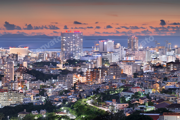 Naha, Okinawa, Japan Skyline Stock Photo by SeanPavone | PhotoDune