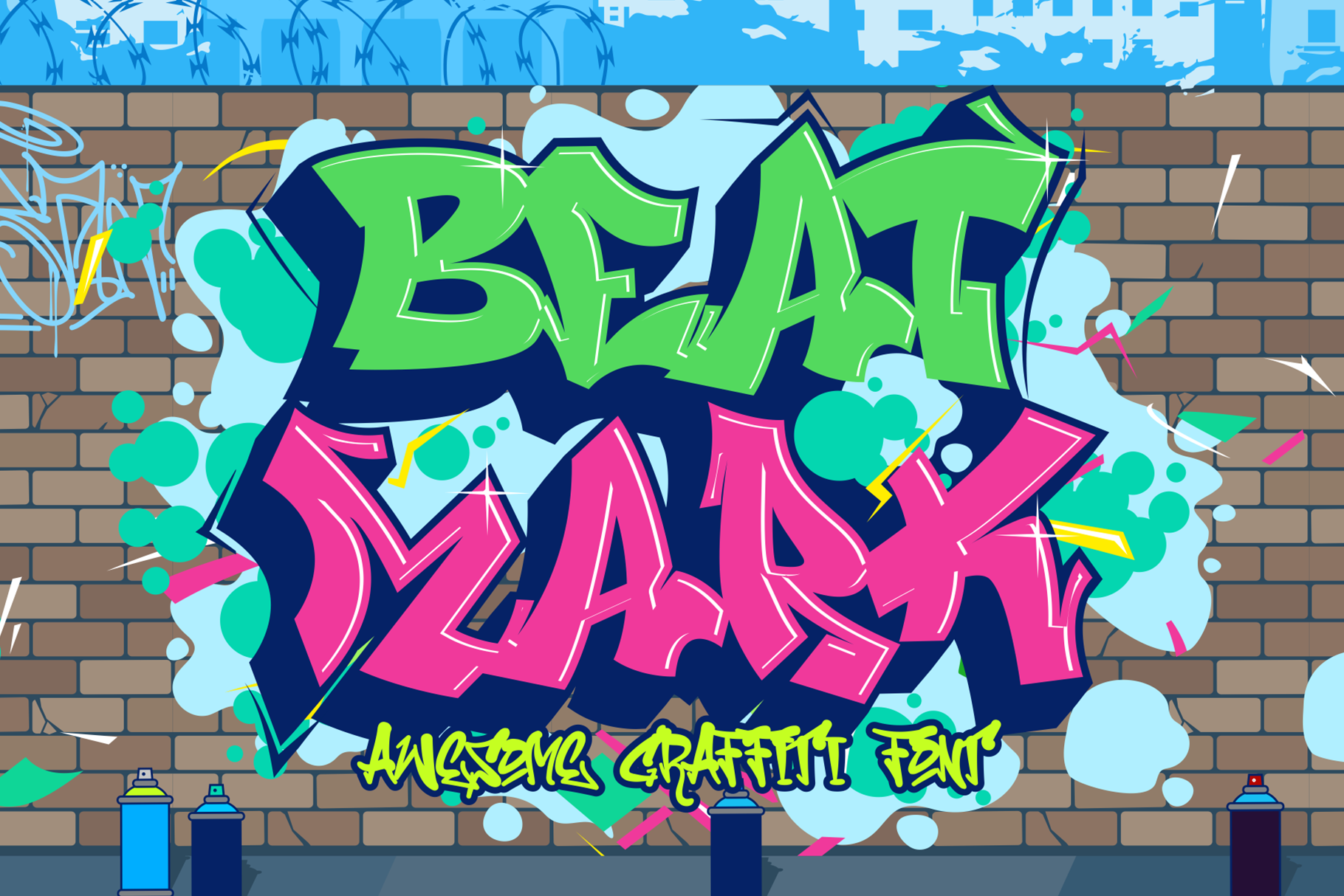 Beat Mark - Graffiti Font, Fonts | GraphicRiver