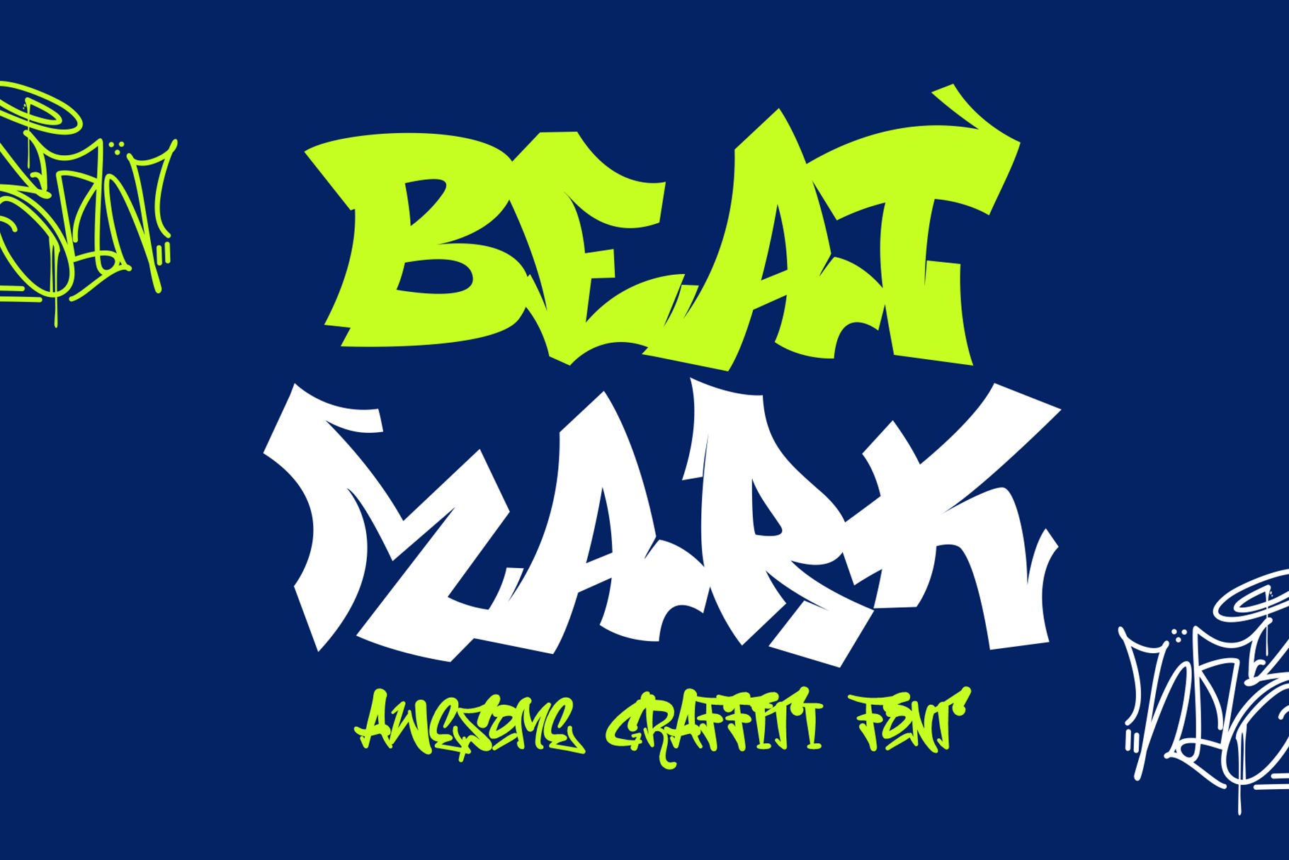 Beat Mark - Graffiti Font, Fonts | GraphicRiver