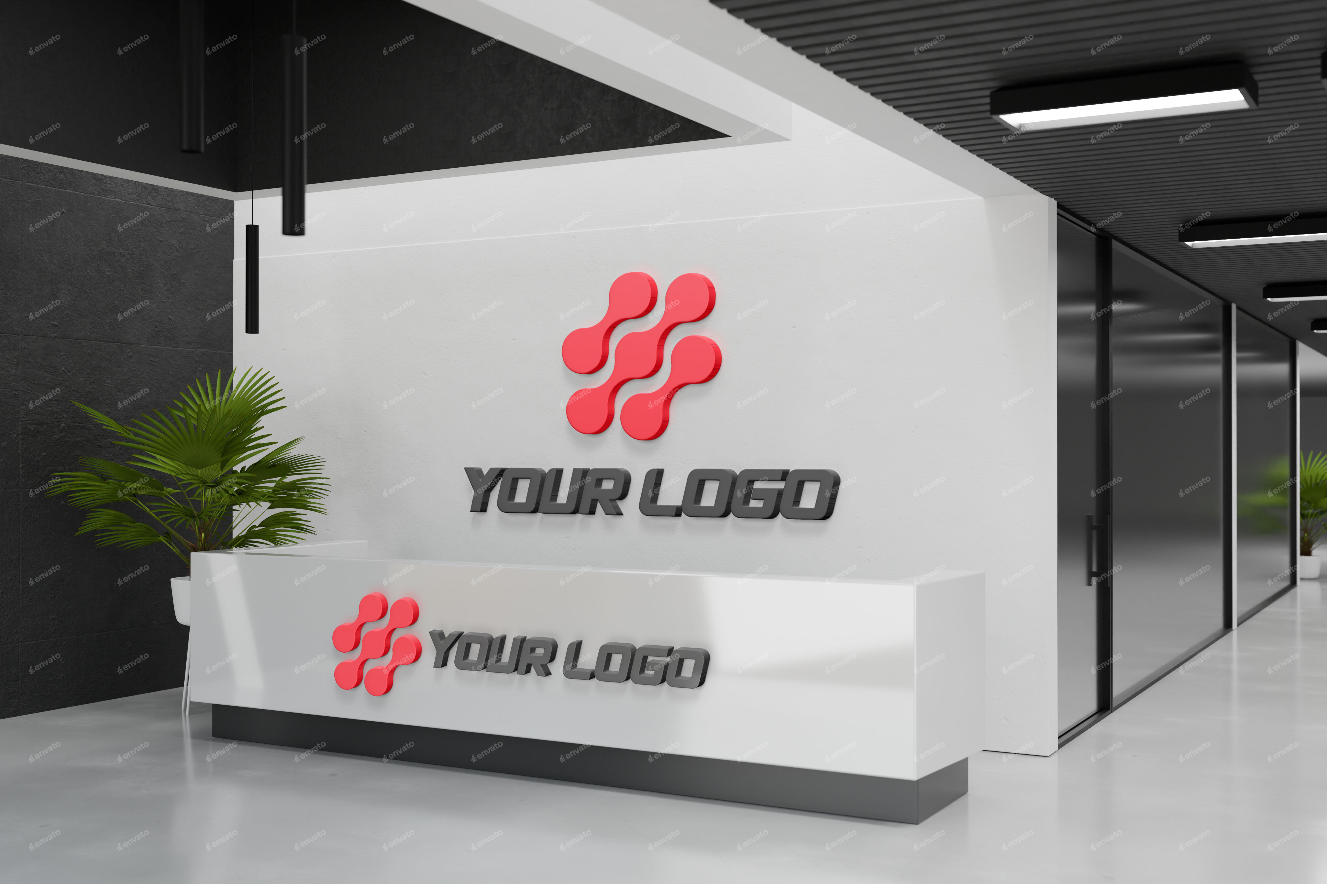 Wallsign 3D Logo Mockup Vol 03, Graphics | GraphicRiver