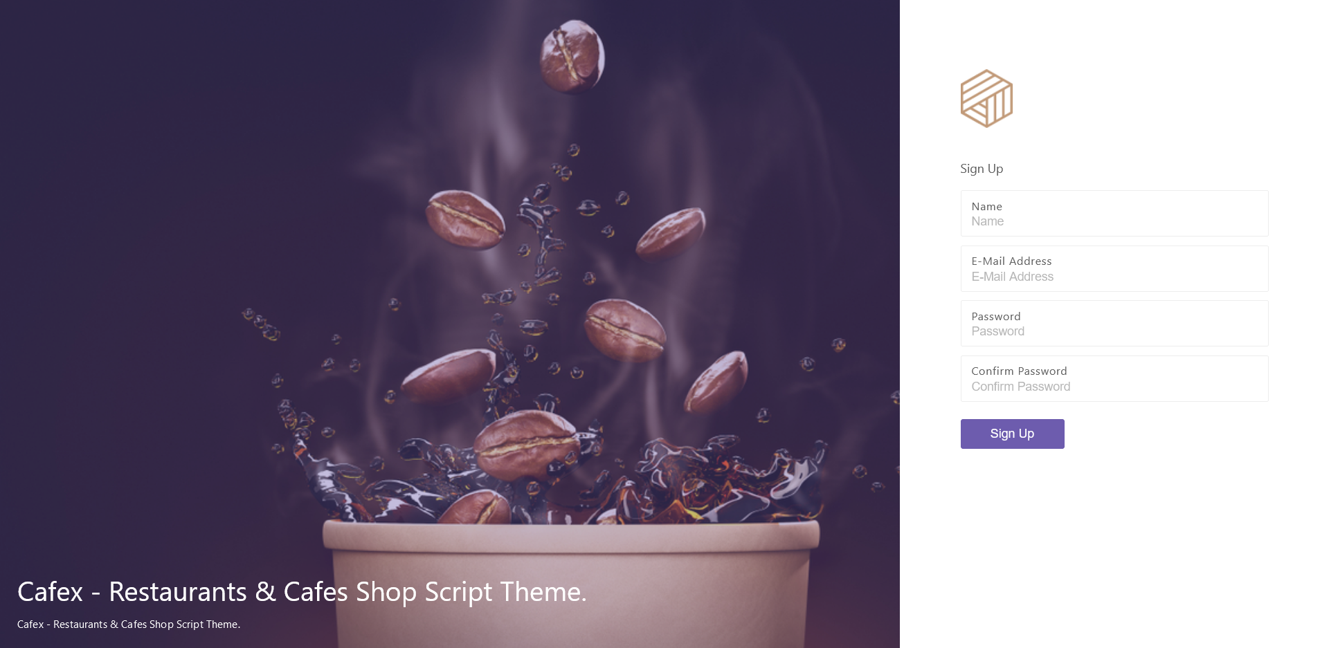 Cafex - Restaurants & Cafes Shop Script Theme by Meteros | CodeCanyon