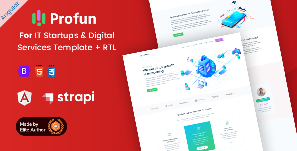 Profun - Angular 18+ IT Services & Startup Agency Template by EnvyTheme