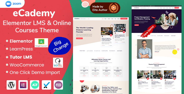 eCademy - Education LMS & Online Coaching Courses WordPress Theme by ...