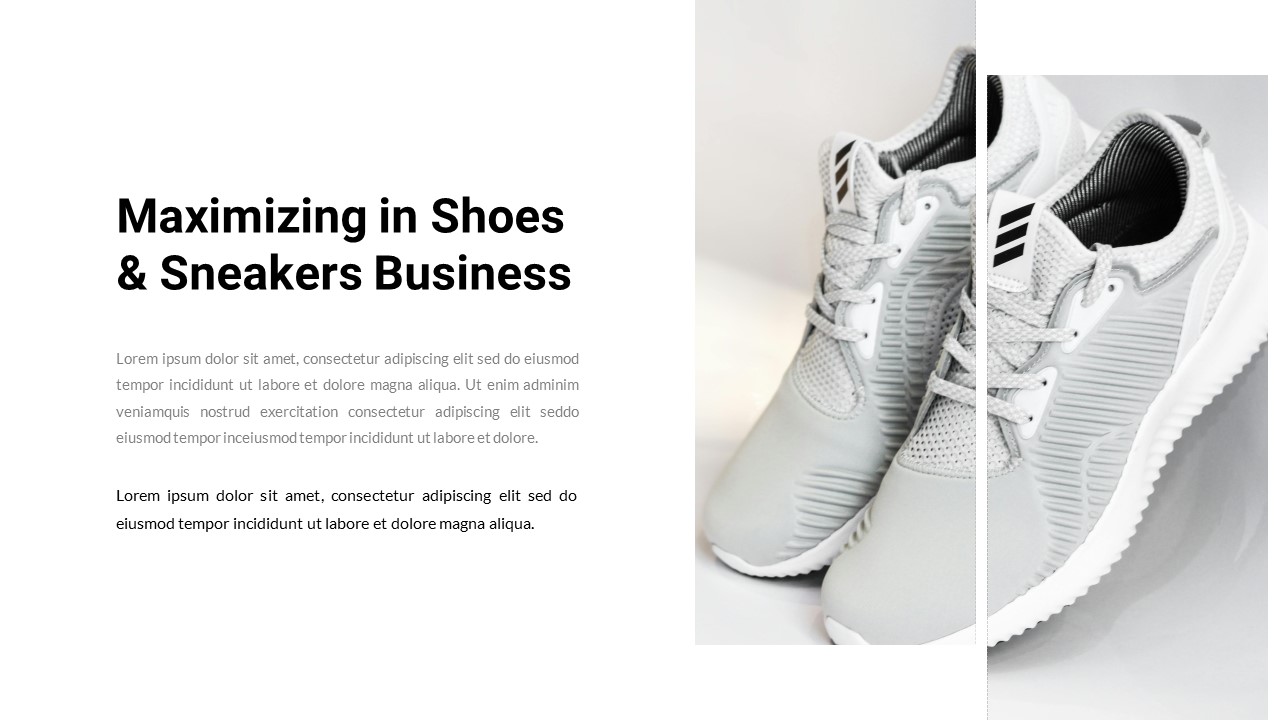 Sneak Street - Shoes Business PowerPoint Template, Presentation Templates
