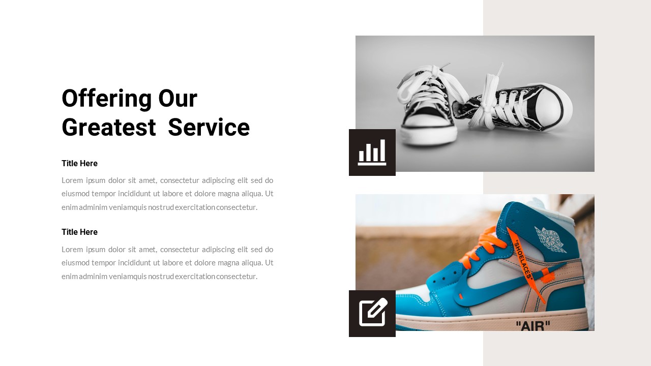 Sneak Street - Shoes Business PowerPoint Template, Presentation Templates