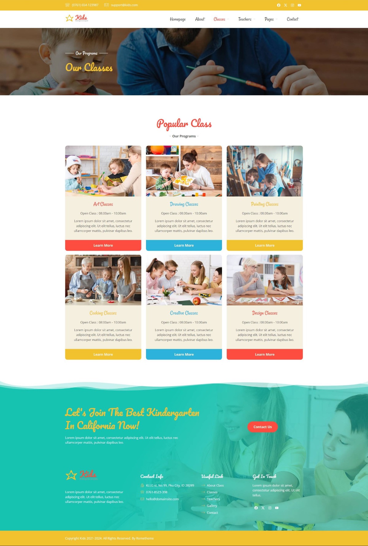 Kids - Kindergarten & Child Care Elementor Template Kit by Rometheme