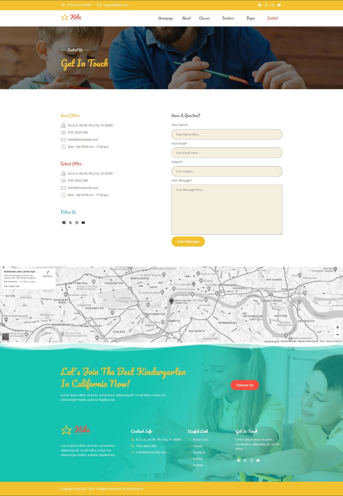Kids - Kindergarten & Child Care Elementor Template Kit by Rometheme