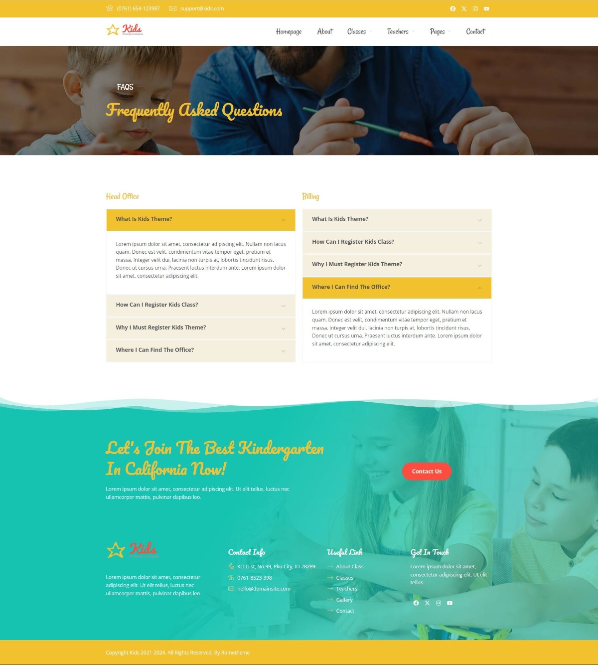Kids - Kindergarten & Child Care Elementor Template Kit by Rometheme