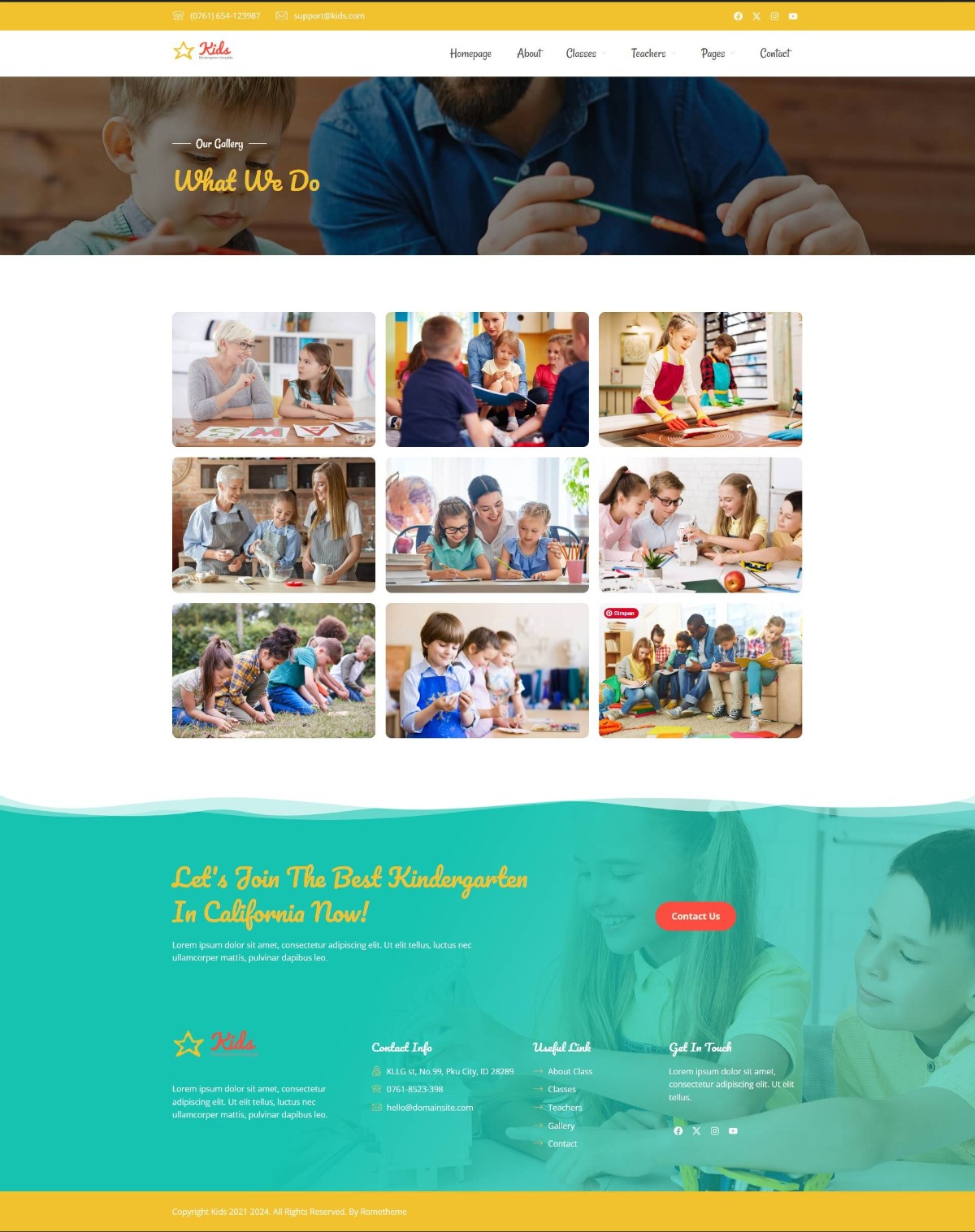 Kids - Kindergarten & Child Care Elementor Template Kit by Rometheme