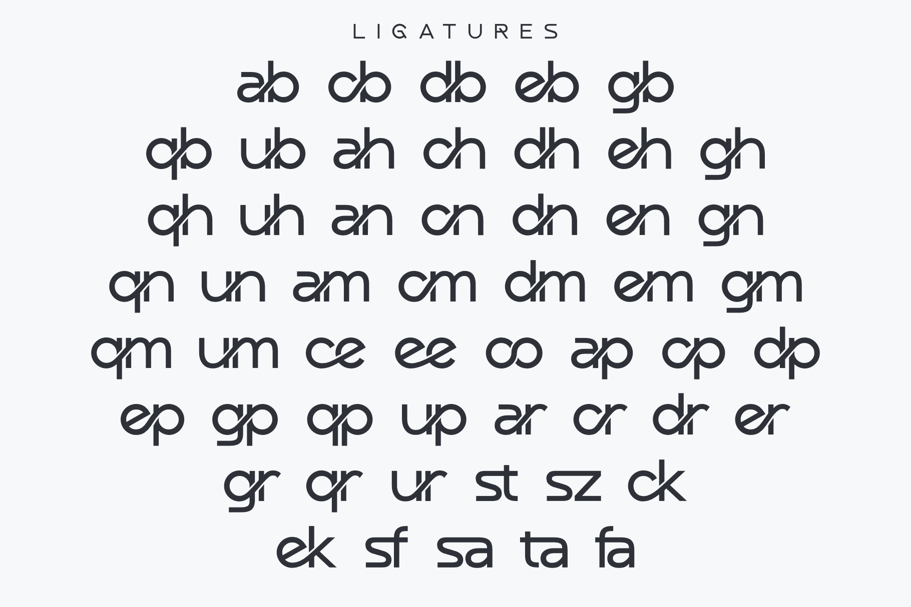 Godber - Modern Ligature Sans Seirf, Fonts | GraphicRiver