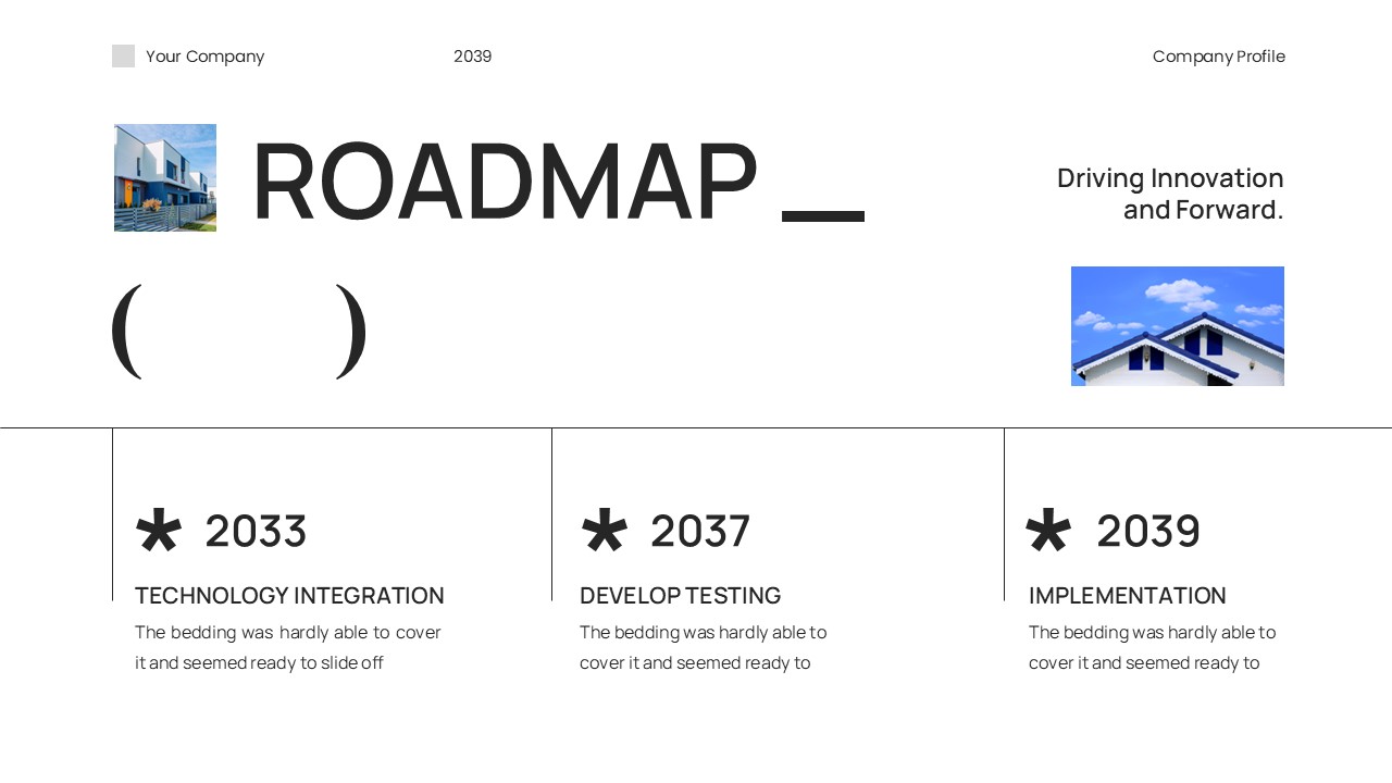 Black White Modern Minimalist Real Estate Company Profile PowerPoint ...