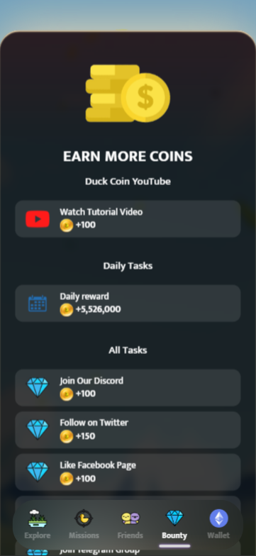 Duck Coin Tap-2-Earn Clicker Game With Telegram Mini App + API + Bot ...