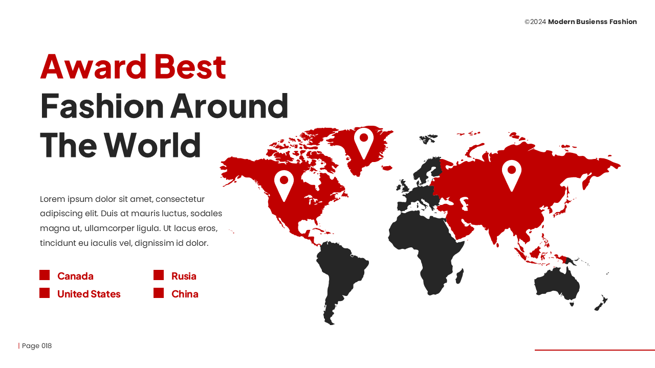 THE REDMOON - Modern Business Fashion Presentation Template ...